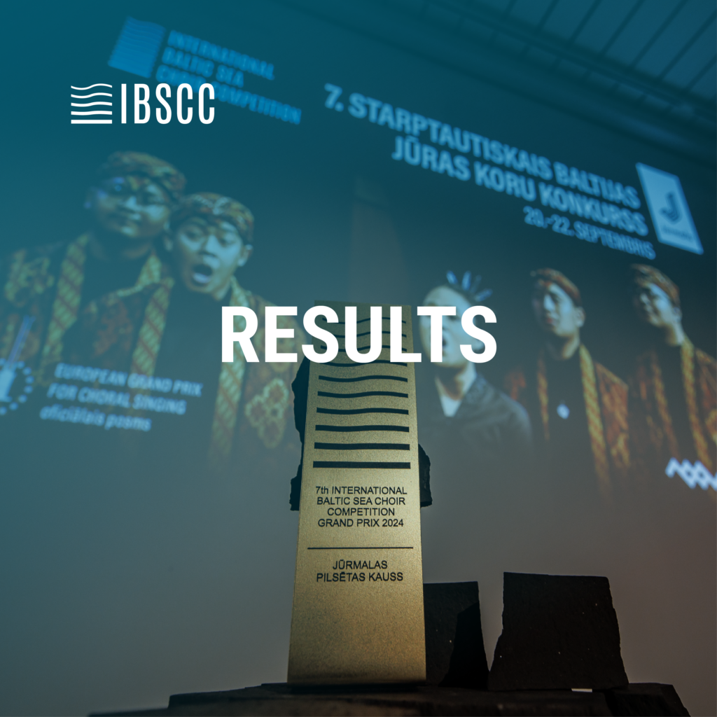 Results of IBSCC 2024 - IBSCC | INTERNATIONAL BALTIC SEA CHOIR COMPETITION